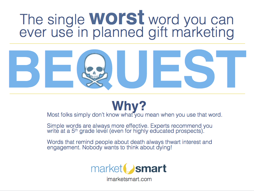 MarketSmart, LLC | Why you should remove the word "bequest" from your ...