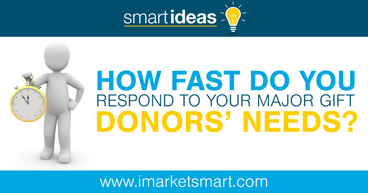 How fast do you respond to your major and planned gift donors' needs ...