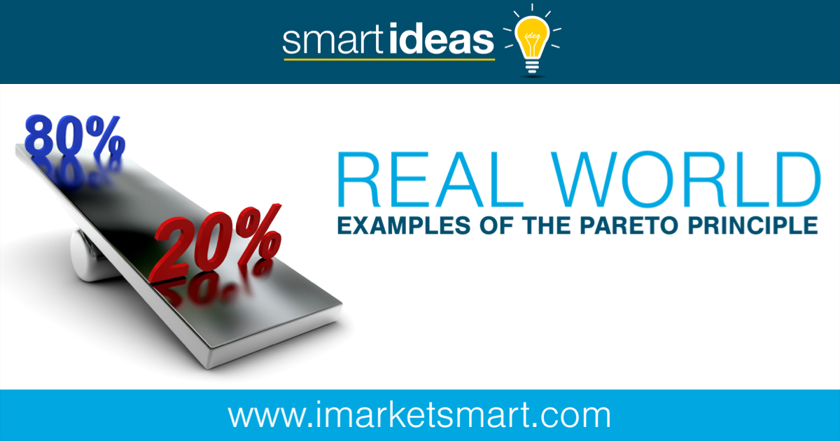 3 real world examples of the Pareto Principle - MarketSmart LLC