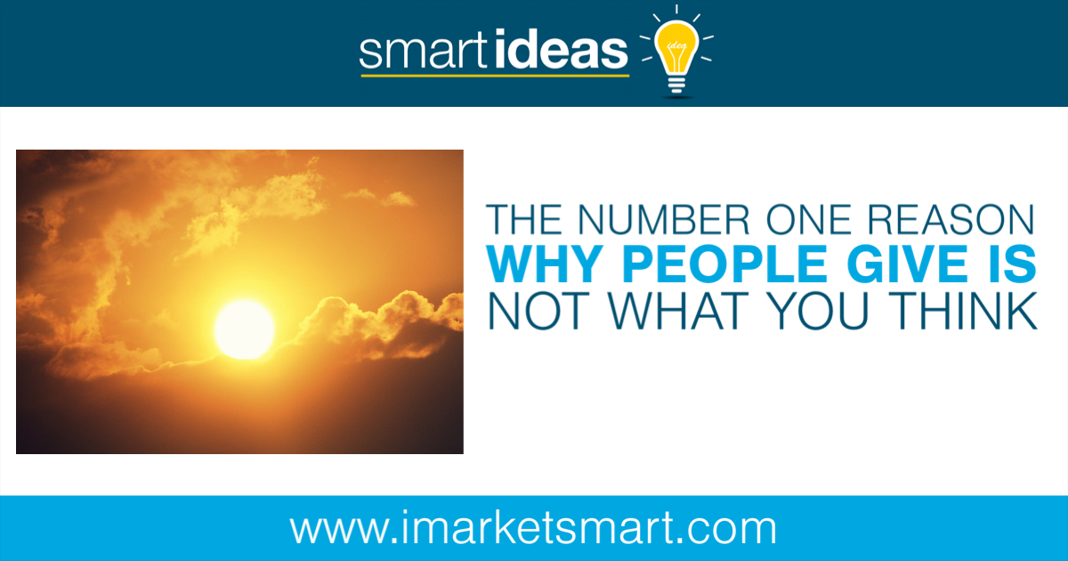 The number one reason why people give is not what you think ...