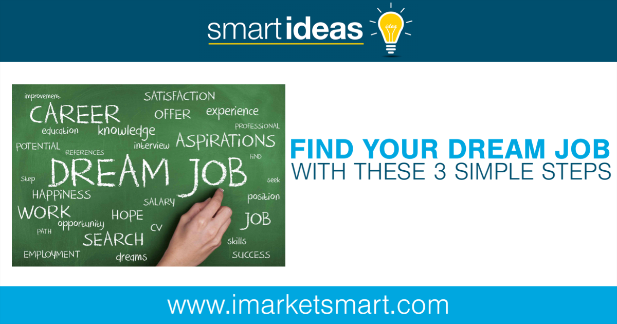 Find your dream job with these 3 simple steps - MarketSmart LLC