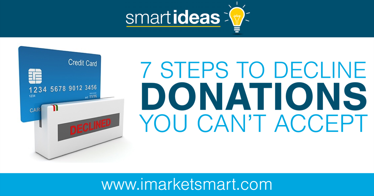 7 steps to decline donations you can't accept - MarketSmart LLC