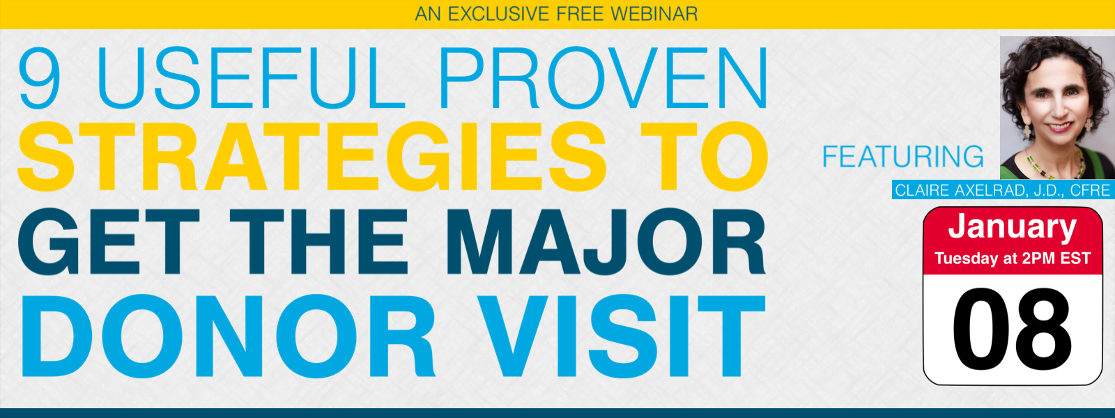 Free Webinar: 9 Useful Proven Strategies To Get The Major Donor Visit ...
